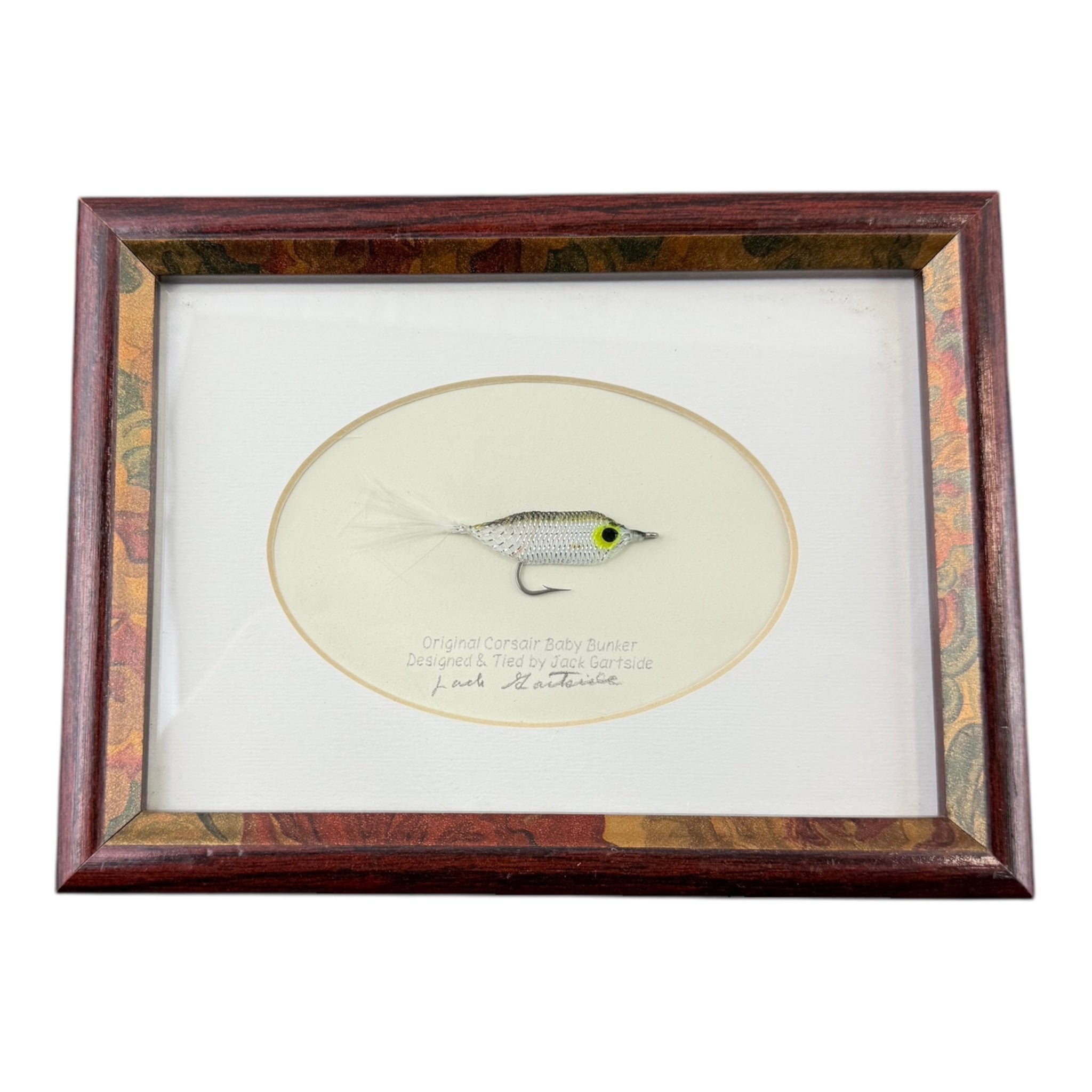 Gartside Signed Corsair Baby Bunker Shadowbox – Bear's Den Fly Fishing Co.